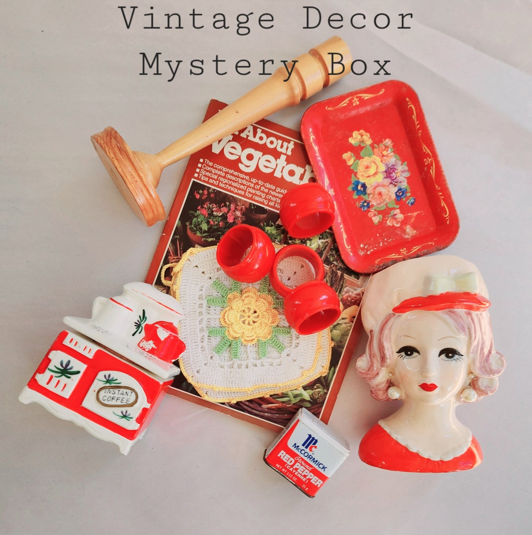Vintage Decor Mystery Box | Vintage Mystery Box | Vintage Home Decor ...