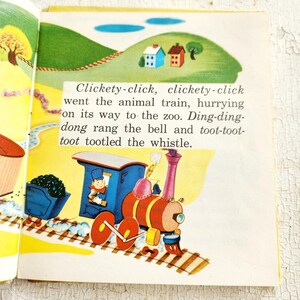Animal Train, a Tell a Tale Book by Elizabeth Roberts 1952 - Etsy