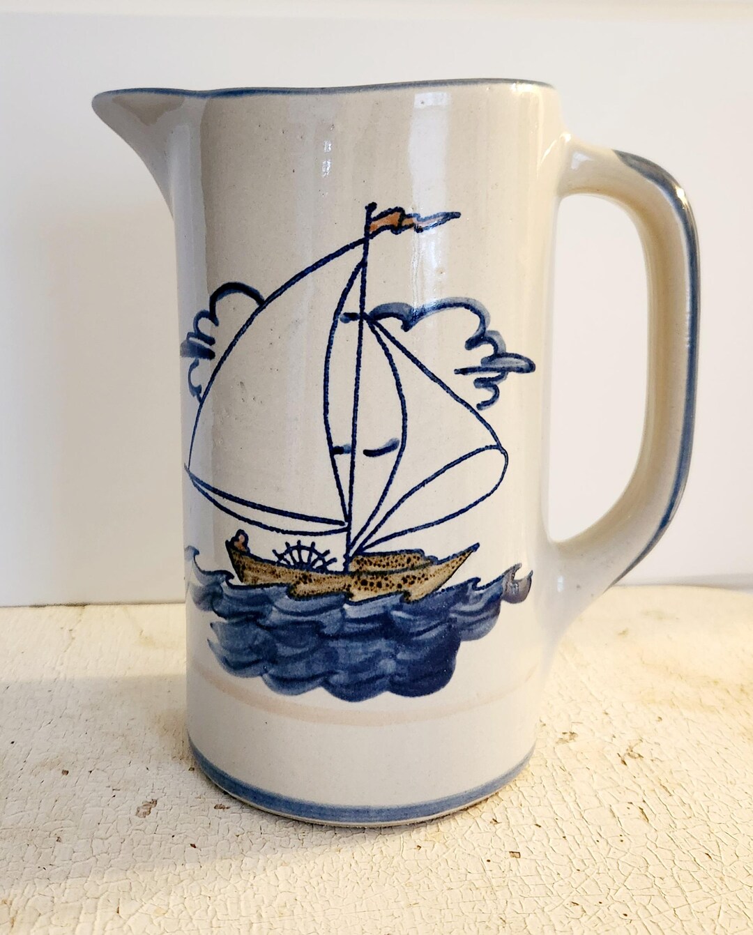 Vintage Louisville Stoneware Pitcher - Etsy