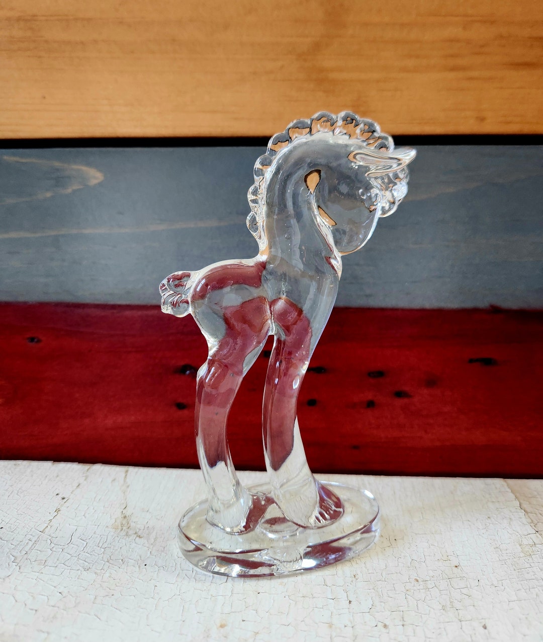 Vintage Mosser Paden City Glass Pony Figurine. - Etsy