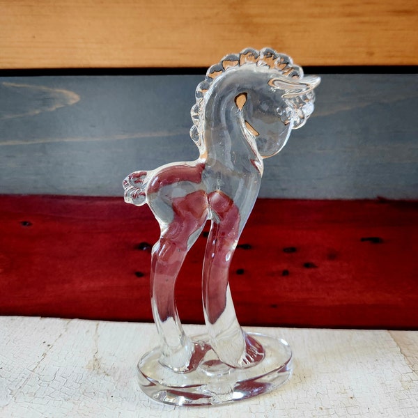 Glass Pony Figurine - Etsy