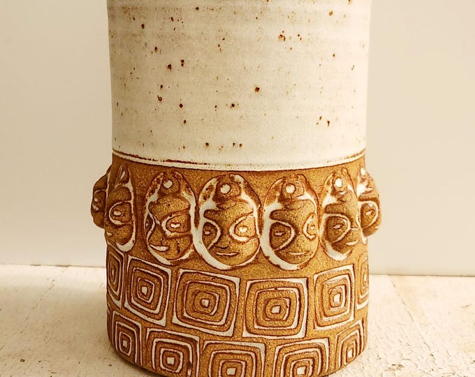 Vintage Los Artesanos Puerto Rico Pottery Vase - Etsy