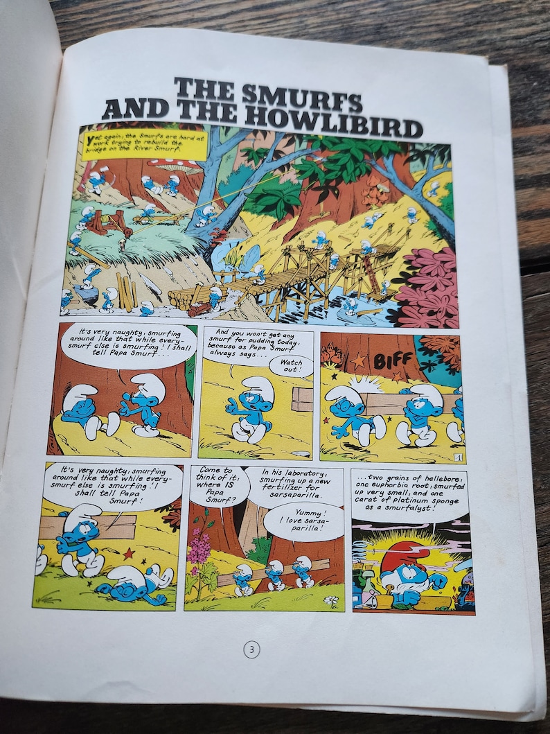 1980 the Smurfs and the Howlibird - Etsy