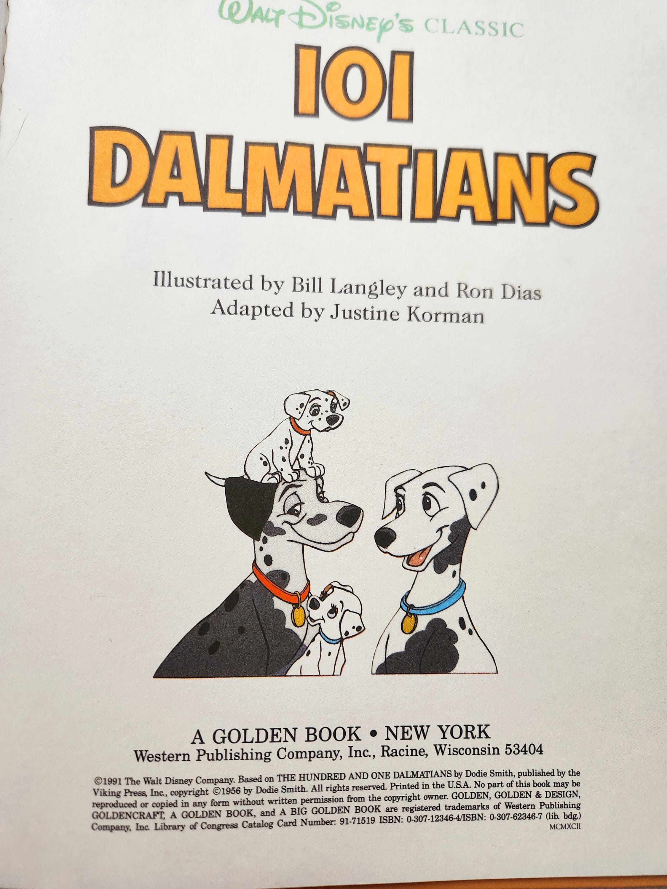 Vintage Walt Disney 101 Dalmatians Book - Etsy