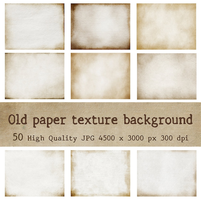 50 Old Paper Texture Background, High Quality JPEG 4500x3500px 300 Dpi ...