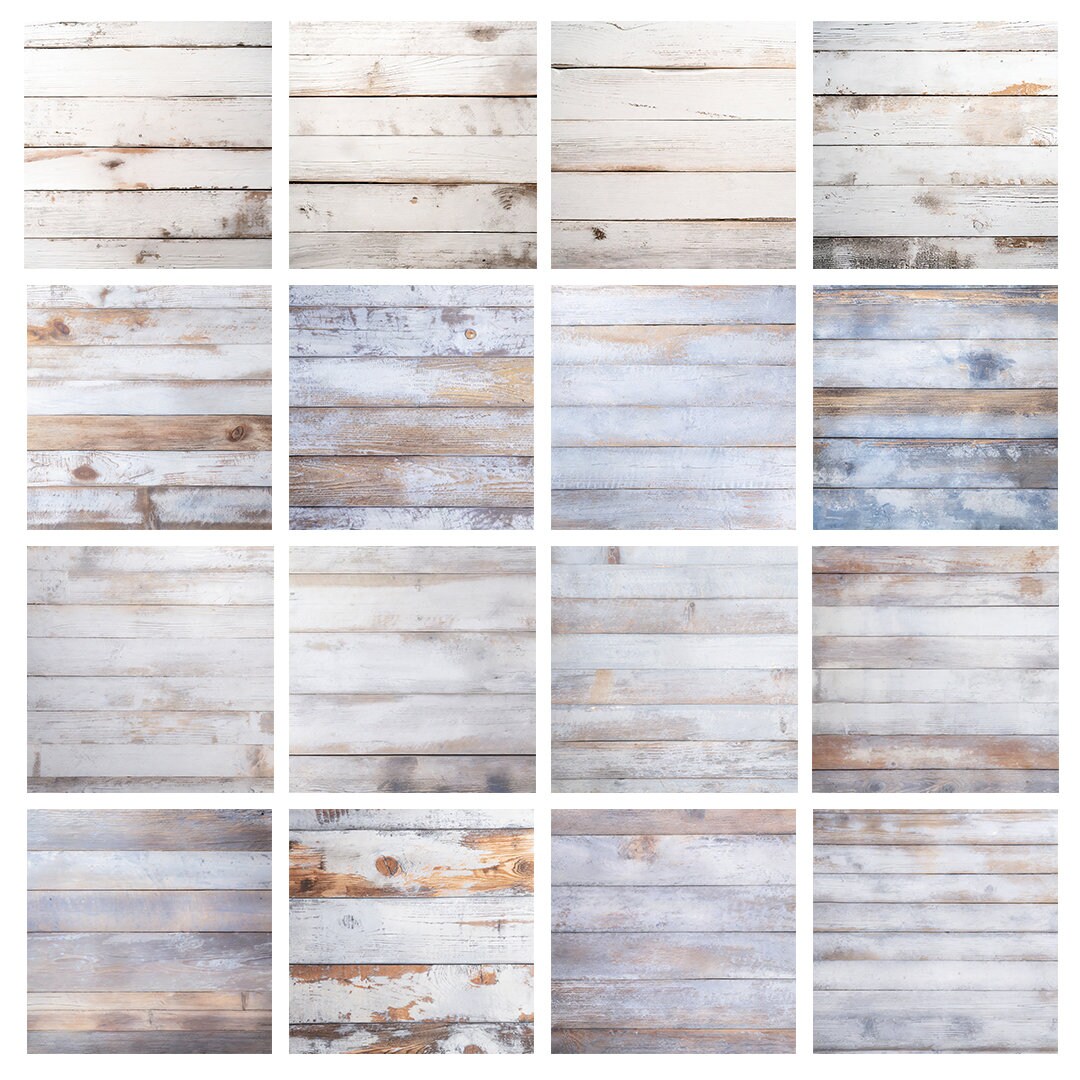 50 Rustic White Wood Background Digital Papers, White Wooden Texture ...