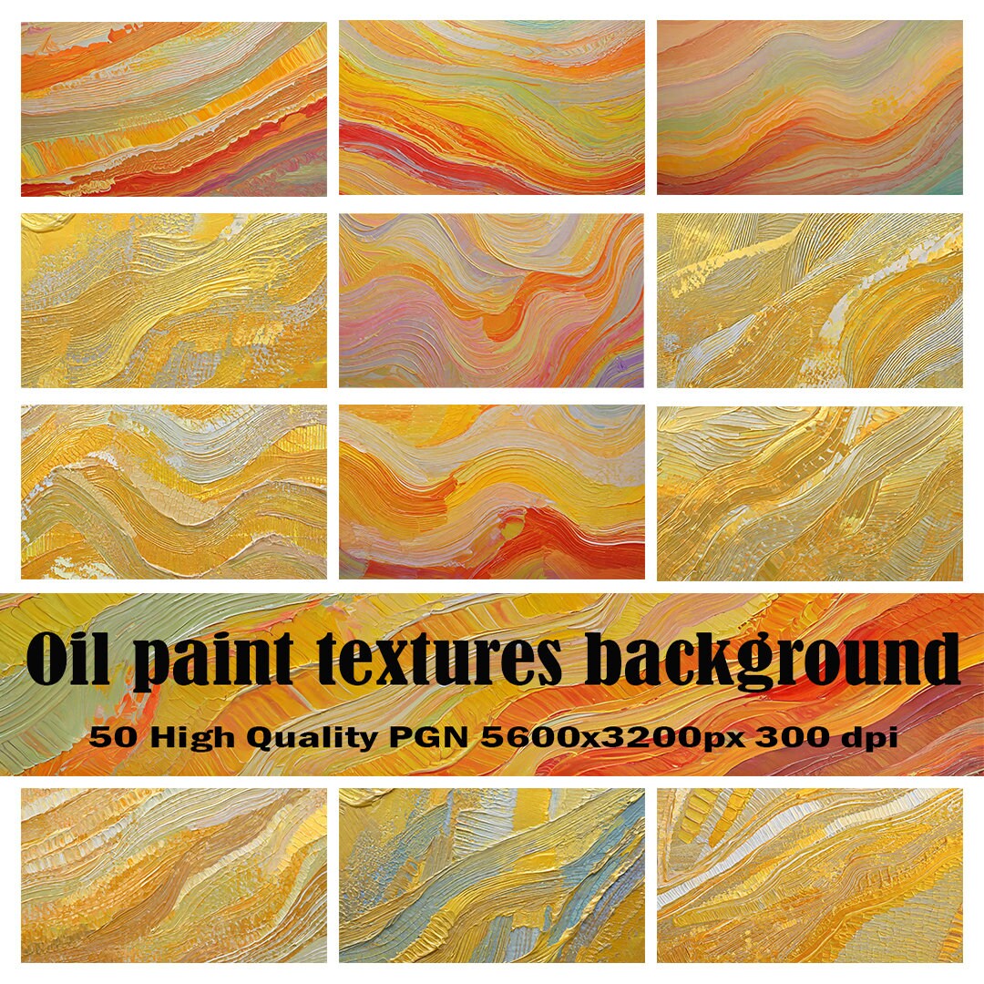 50 Wavy Oil Paint Textures Background, High Quality JPEG 5600x3200px ...