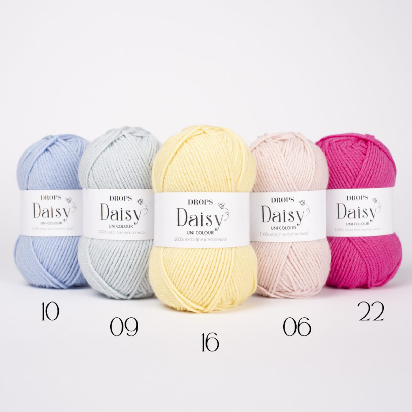 Merino Yarn DROPS Daisy Extra Fine Merino Wool Yarn DK Worsted Weight ...