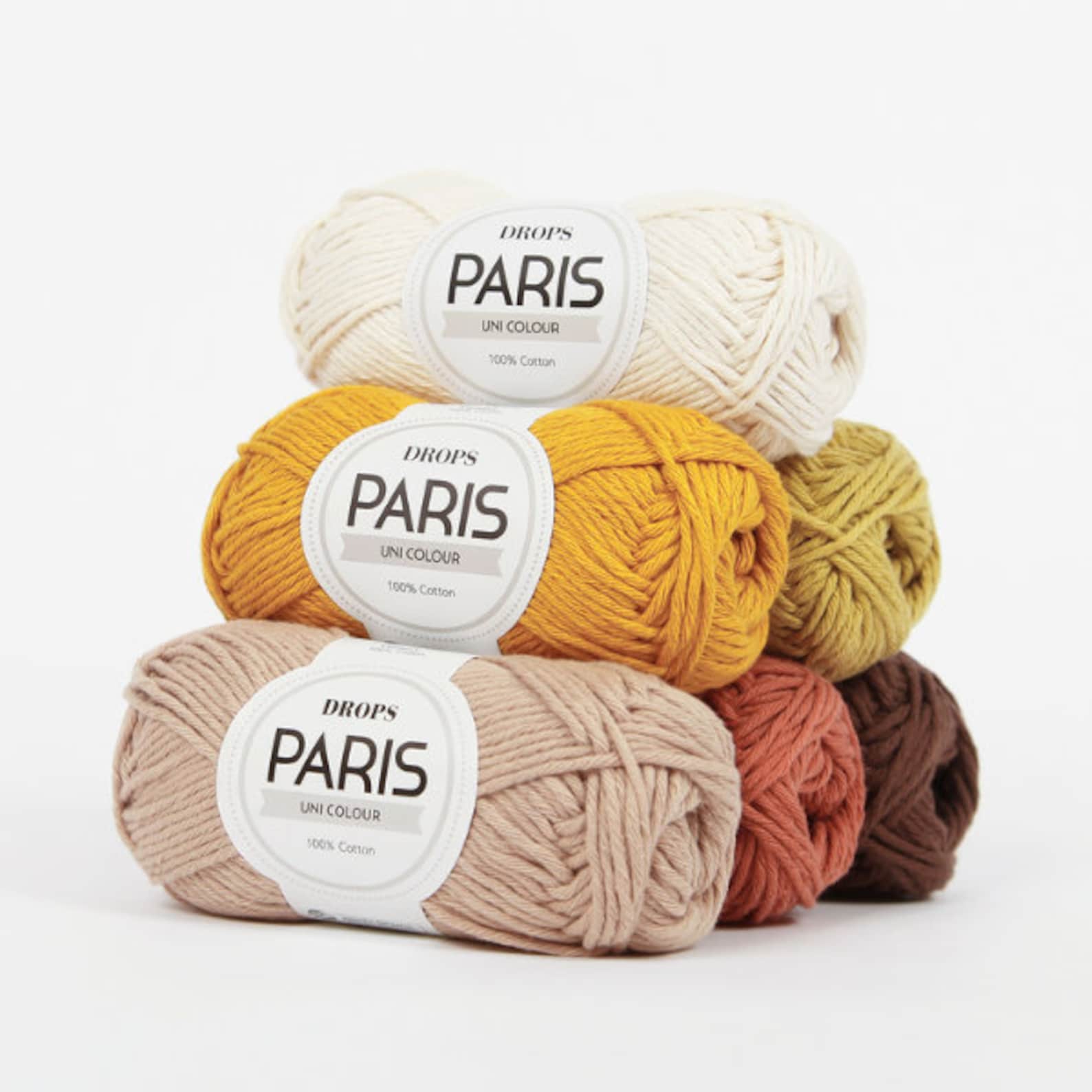 Drops Paris Yarn, 100% Cotton Yarn, Knitting Yarn, Summer Soft Light ...