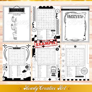 Printable Cowgirl Activity Pages for Kids Fun Western Cowboy Activity ...