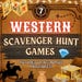 Cowboy Think Quick, Cowboy Party Printable, Western Themed Party Games ...