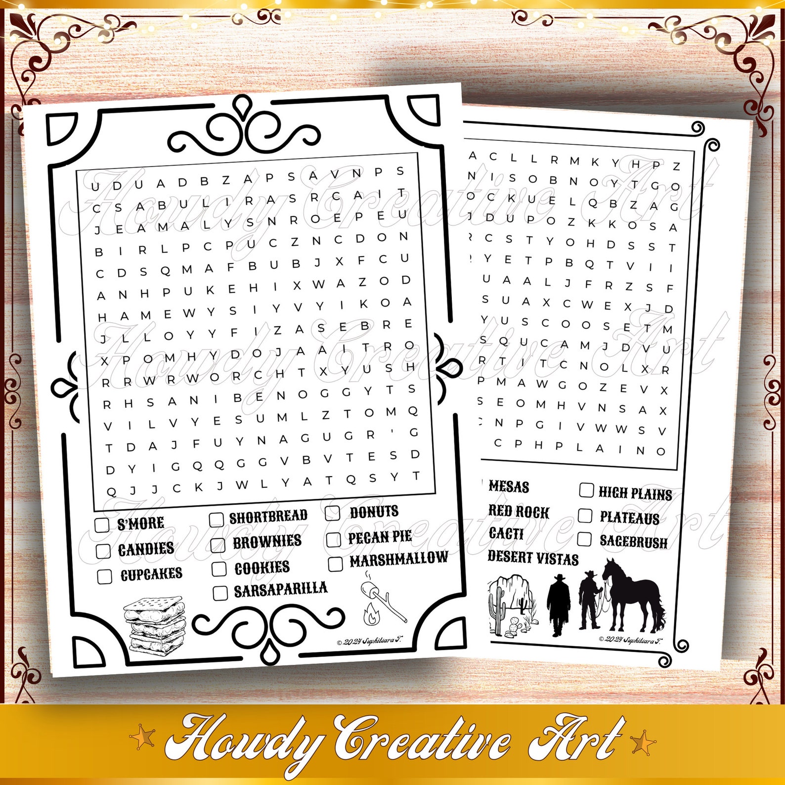 Printable Western Cowboy Word Snake Puzzle Sheets | Fun Word Game Old ...