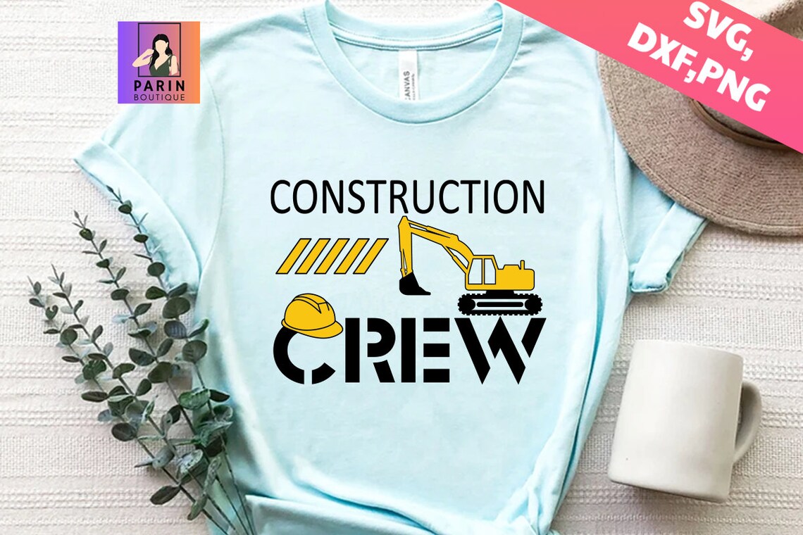 Construction Crew Svg Png, Birthday Construction,excavator Birthday ...