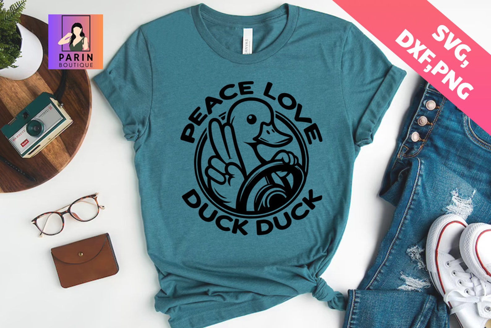 Peace Love Duck Svg Png, Cute Duck Svg, Smile Duck,duck Svg,cute Duck ...