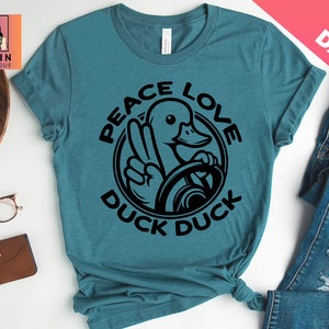 Peace Love Duck Svg Png, Cute Duck Svg, Smile Duck,duck Svg,cute Duck ...