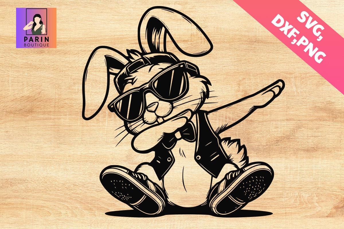 Dabbing Easter Svg, Bunny Sunglasses ,hip Hop Bunny,easter Bunny,cute ...