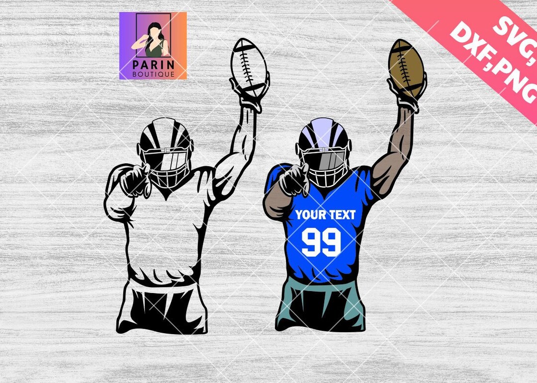 Customized Football Player Svg, Football Player Svg, Football Season ...