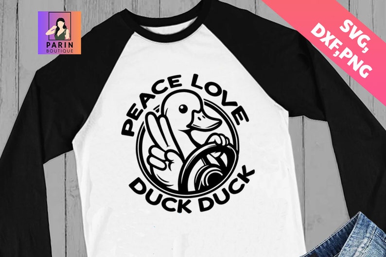 Peace Love Duck Svg Png, Cute Duck Svg, Smile Duck,duck Svg,cute Duck ...