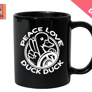Peace Love Duck Svg Png, Cute Duck Svg, Smile Duck,duck Svg,cute Duck ...