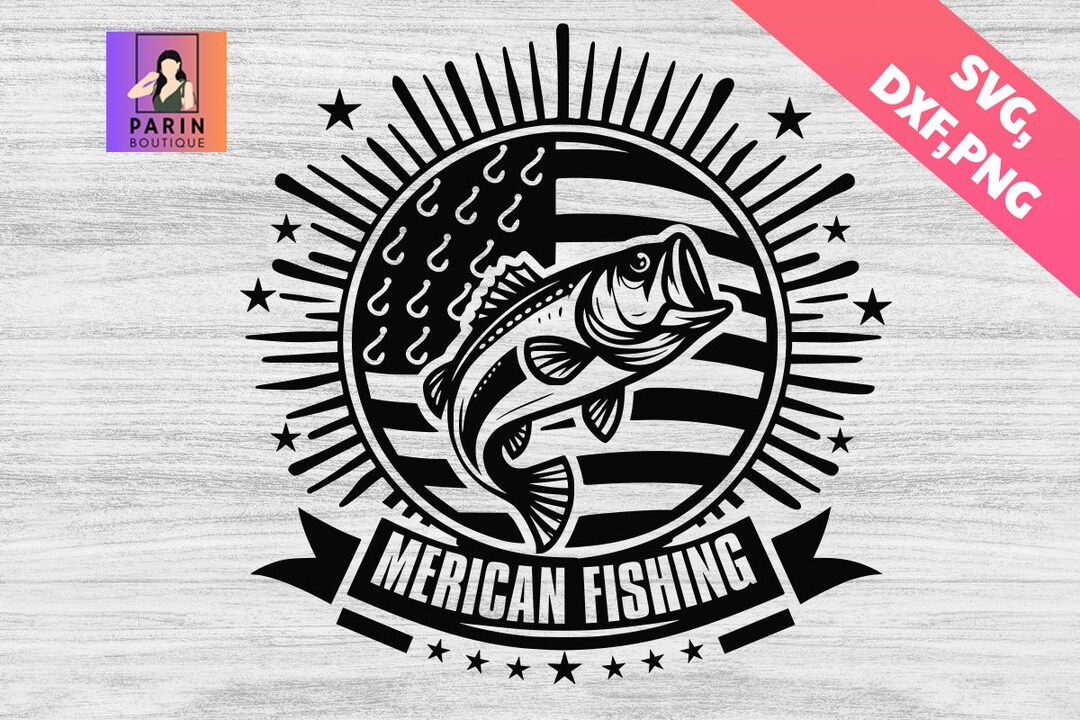 Fishing Flag SVG,USA Fishing Flag,american Flag,fishing Usa Flag ...