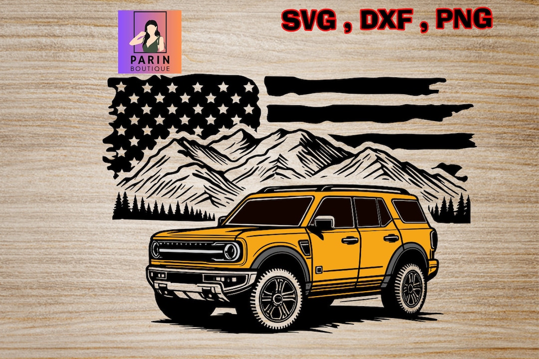 American SUV Off-road 4-door Vehicle Svg, Hiking Design,adventure ...
