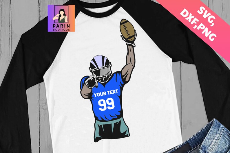 Customized Football Player Svg, Football Player Svg, Football Season ...