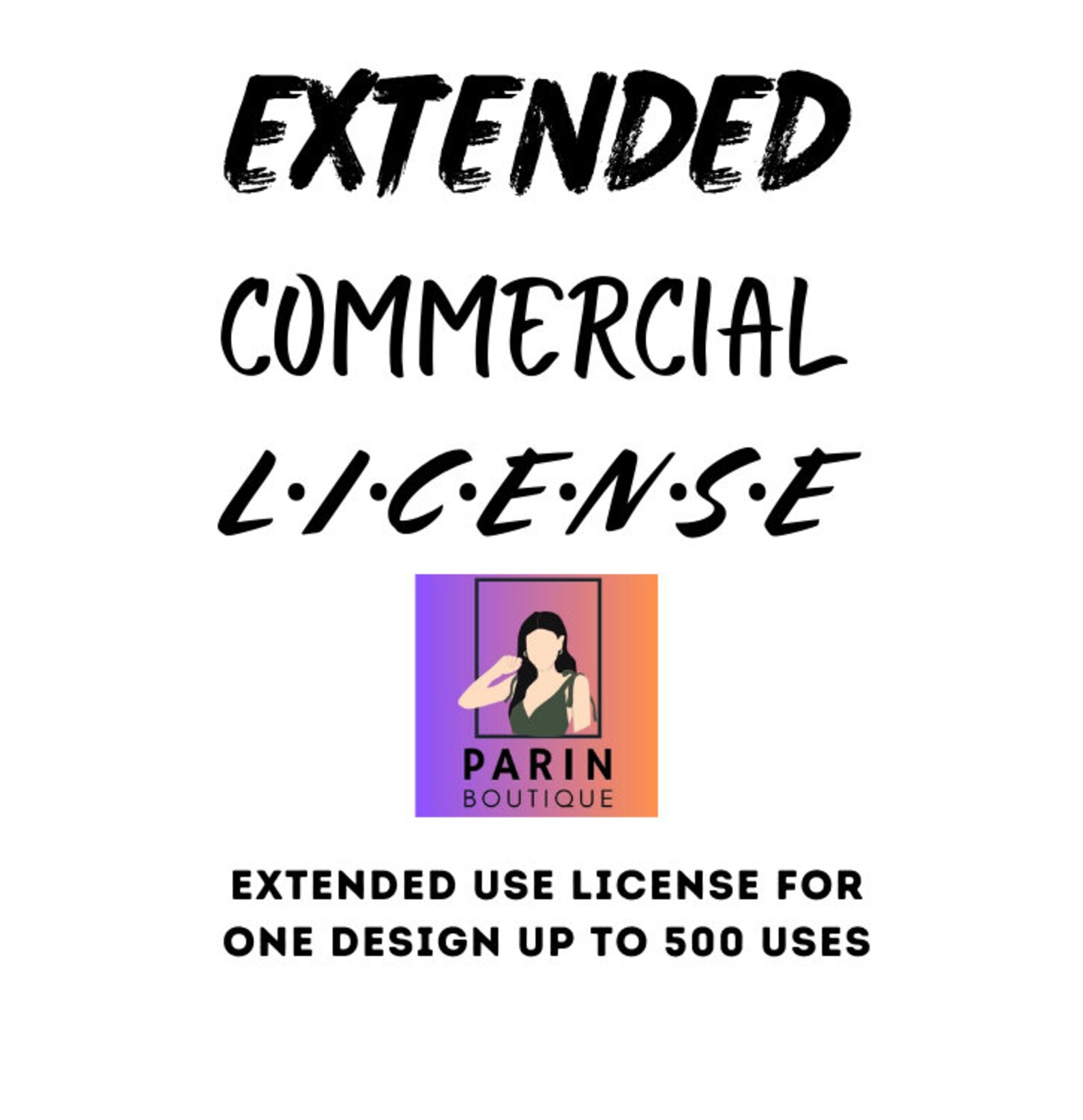SVG Extended License, Commercial Use Svg, Commercial License Single ...