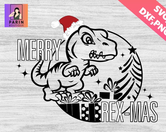 Tree Rex SVG, Tyrannosaurus Svg, T-rex Png, Dinosaur Christmas Svg ...