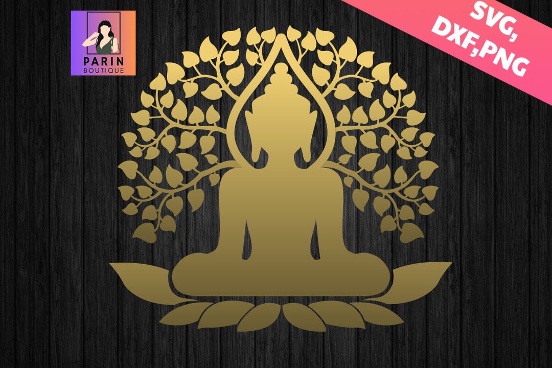 Buddha Svg,yoga Svg,buddhism Clipart,buddha Bodhi Tree Svg,laser Cut ...