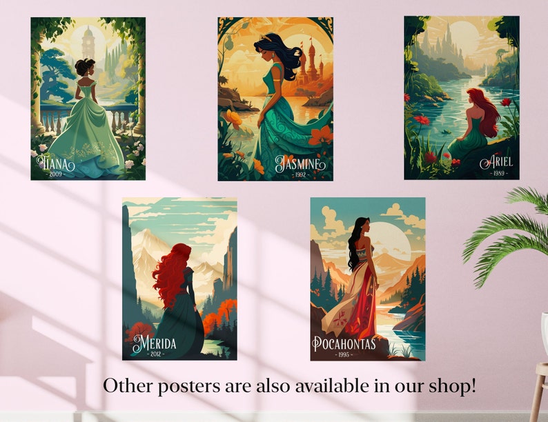 Princess Tiana - Vintage Digital Poster - Etsy