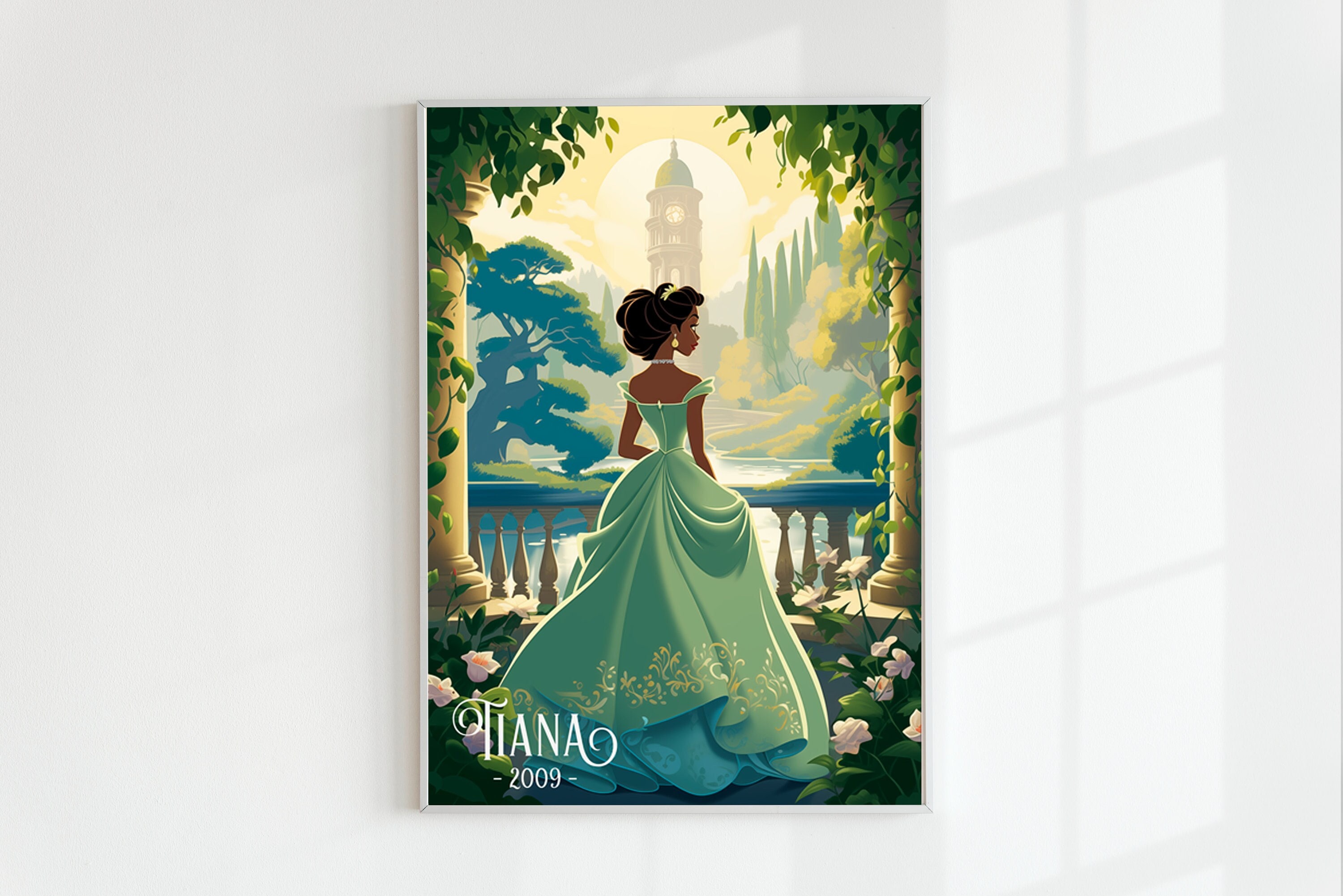 Princess Tiana - Vintage Digital Poster - Etsy