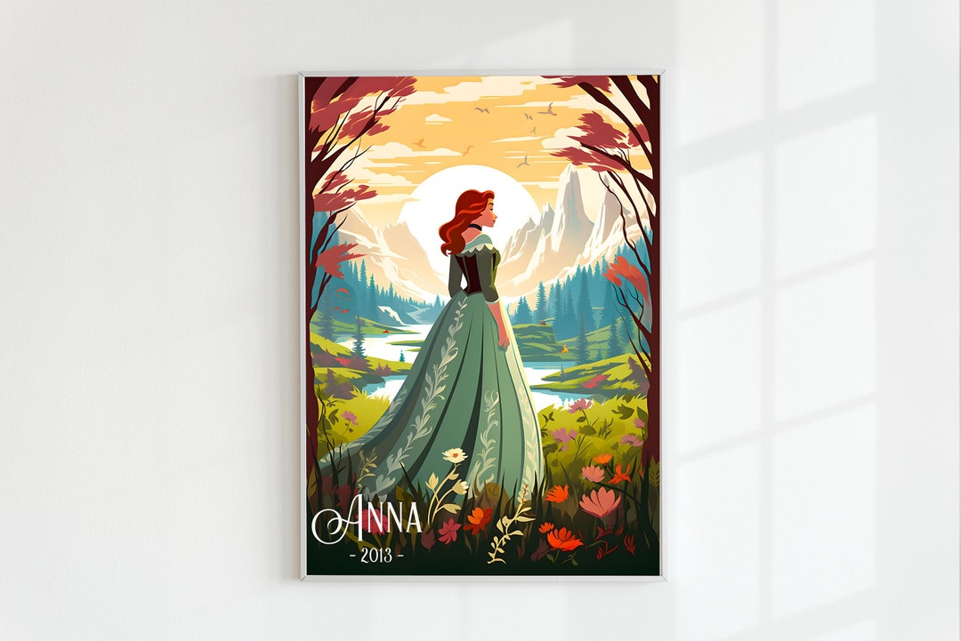 Princess Anna Vintage Digital Poster - Etsy