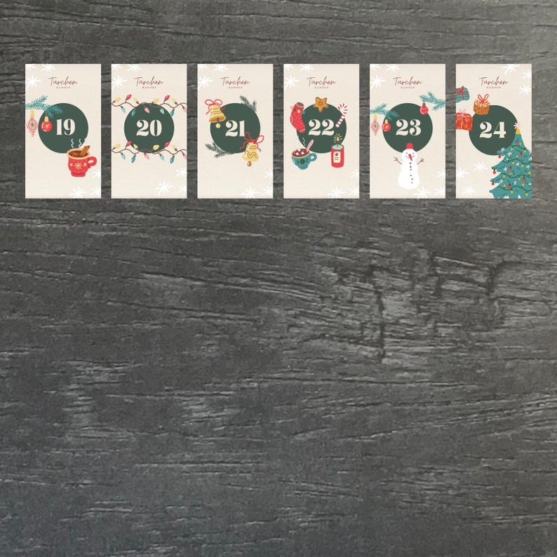 Animated Advent Calendar Canva Template for Instagram Story | 24 Doors ...