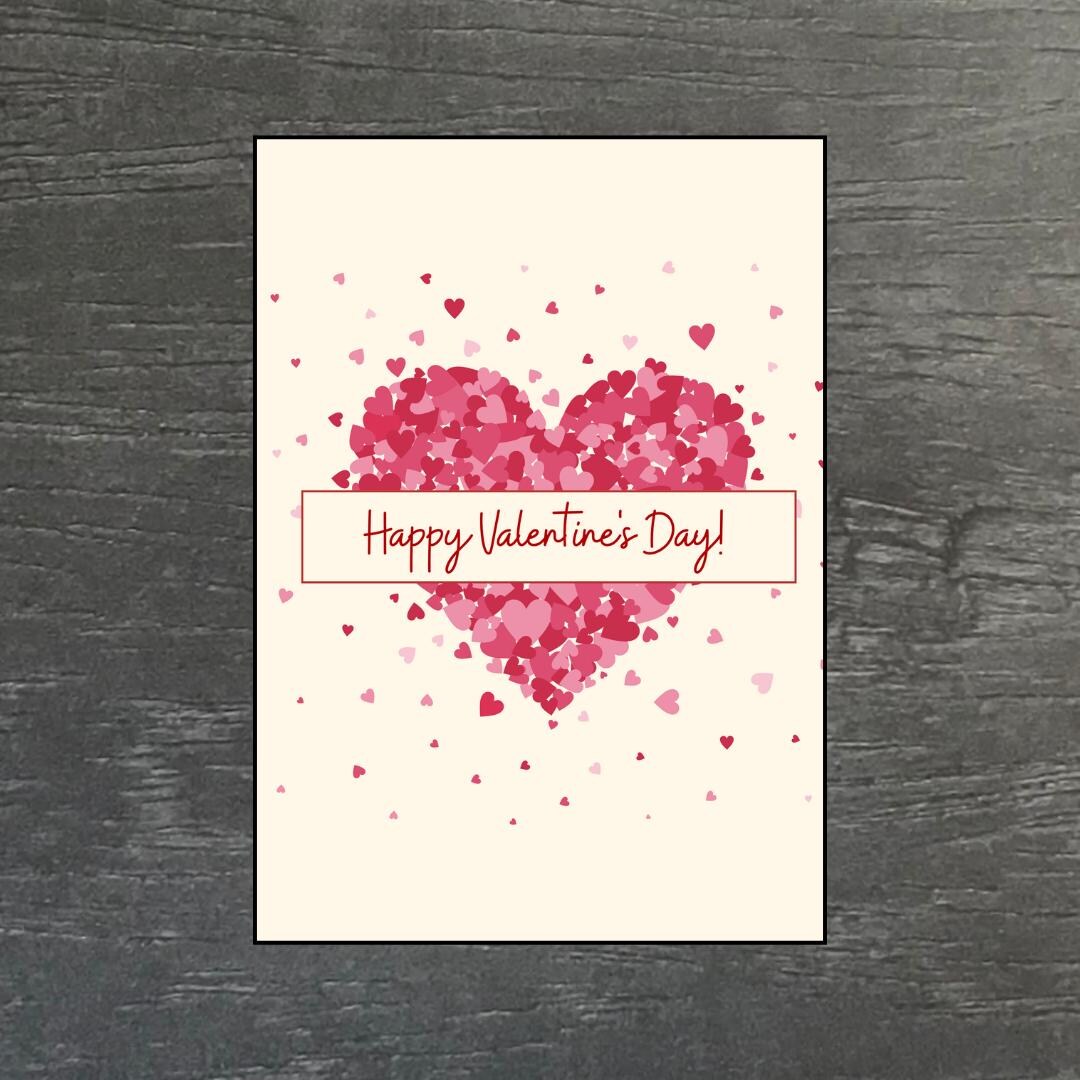 Postcard "happy Valentine's Day" | A6 Love Card | Greeting Card for ...
