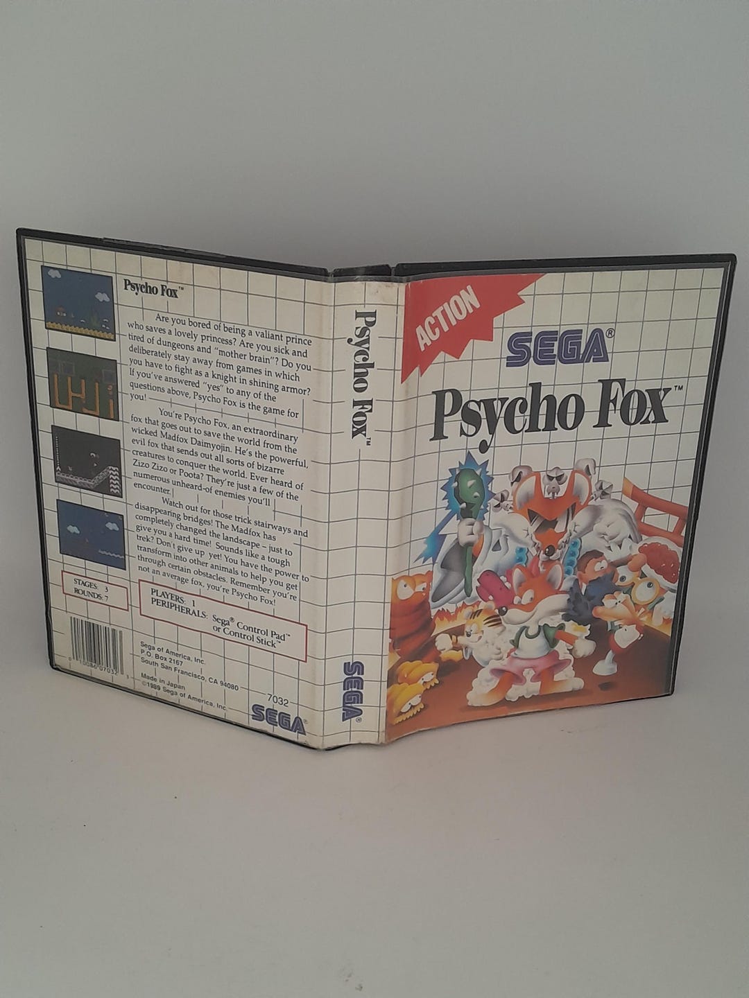 Sega Master System Case - Psycho Fox (US Version) Original - Etsy