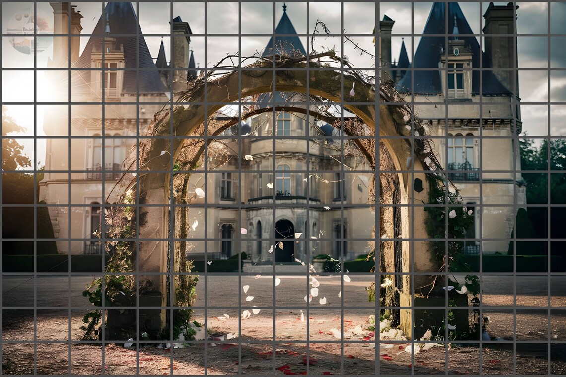 Enchanted French Castle Digital Photography Background, French Castle ...