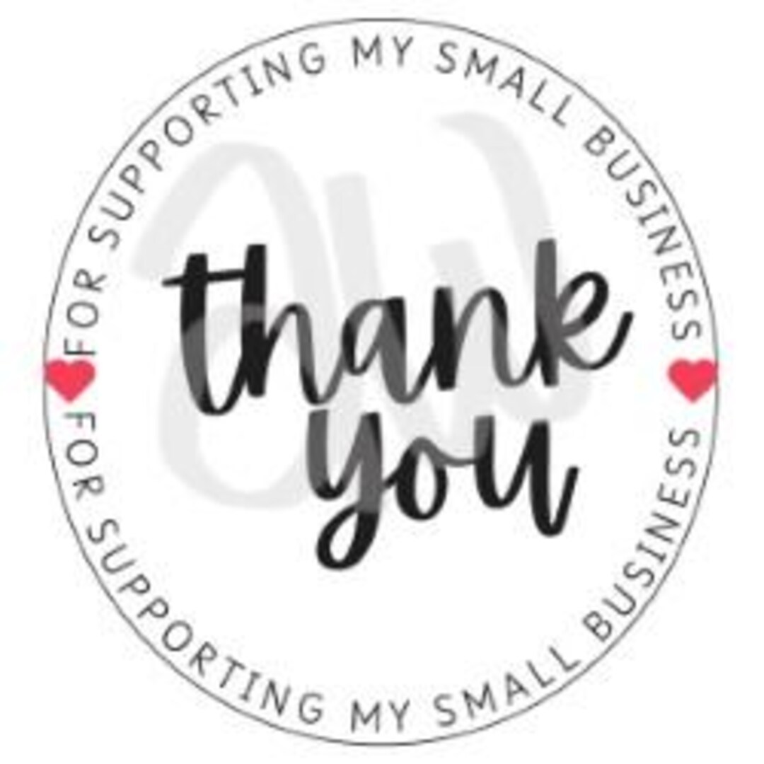 Printable Thank You Stickers - Etsy
