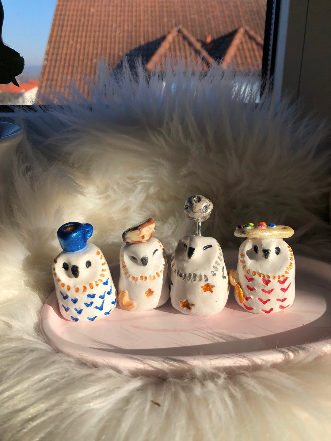 Owl Figures | Owls With Different Hobbies - Etsy