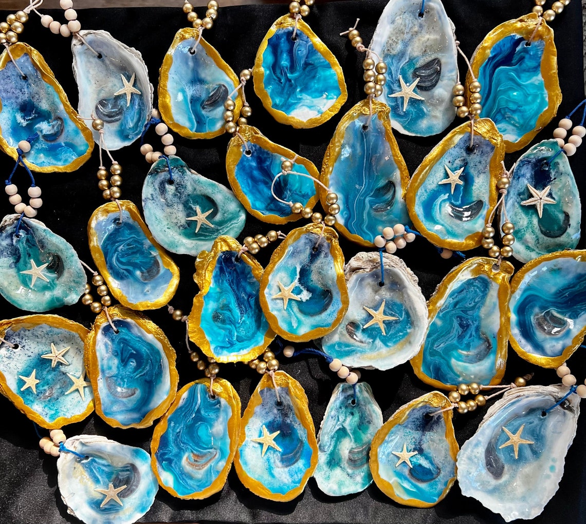 Oyster Shell Ornaments Epoxy Resin - Etsy