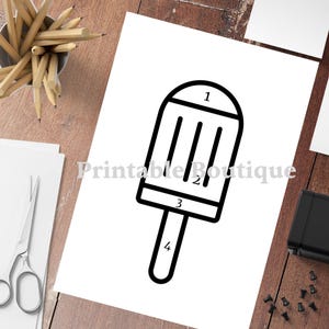 Ice Cream Stained Glass Patterns Bundle, Summer Suncatcher Template Set ...