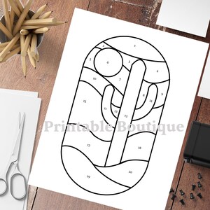 Cactus Stained Glass Pattern SVG, Succulent Suncatcher PDF, Sunrise ...