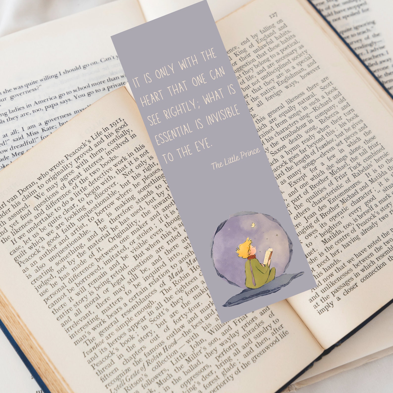 10 Printable Little Prince Bookmark, Bookmark Set, Unique Bookmark ...