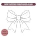 Bow Stained Glass Pattern, Printable Bow Template for Stained Glass ...