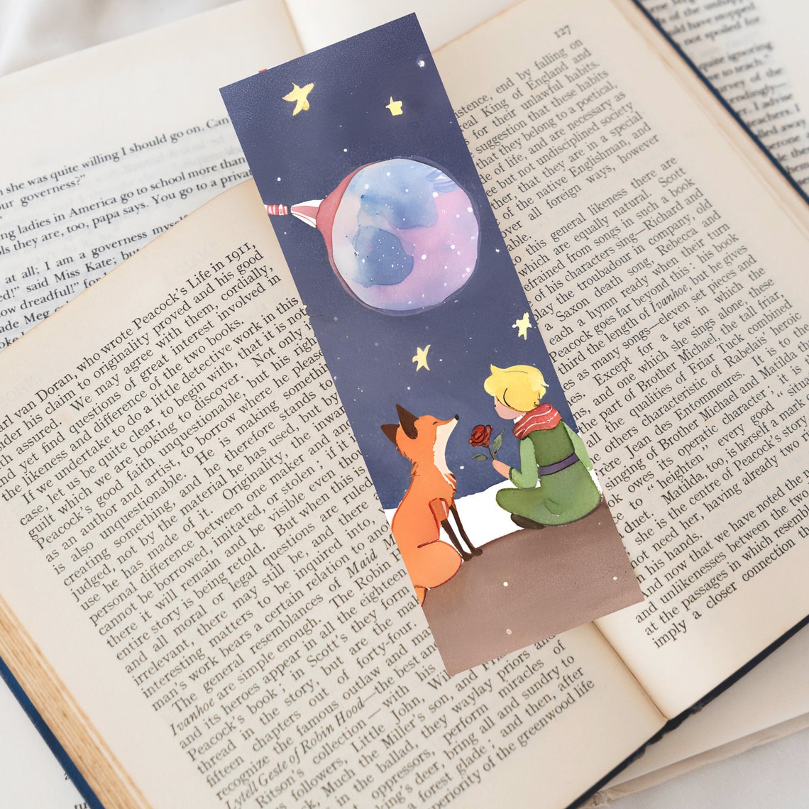 10 Printable Little Prince Bookmark, Bookmark Set, Unique Bookmark ...