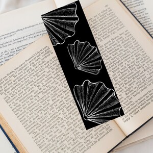 10 Printable Black and White Ocean Themed Bookmark, Bookmark Set ...