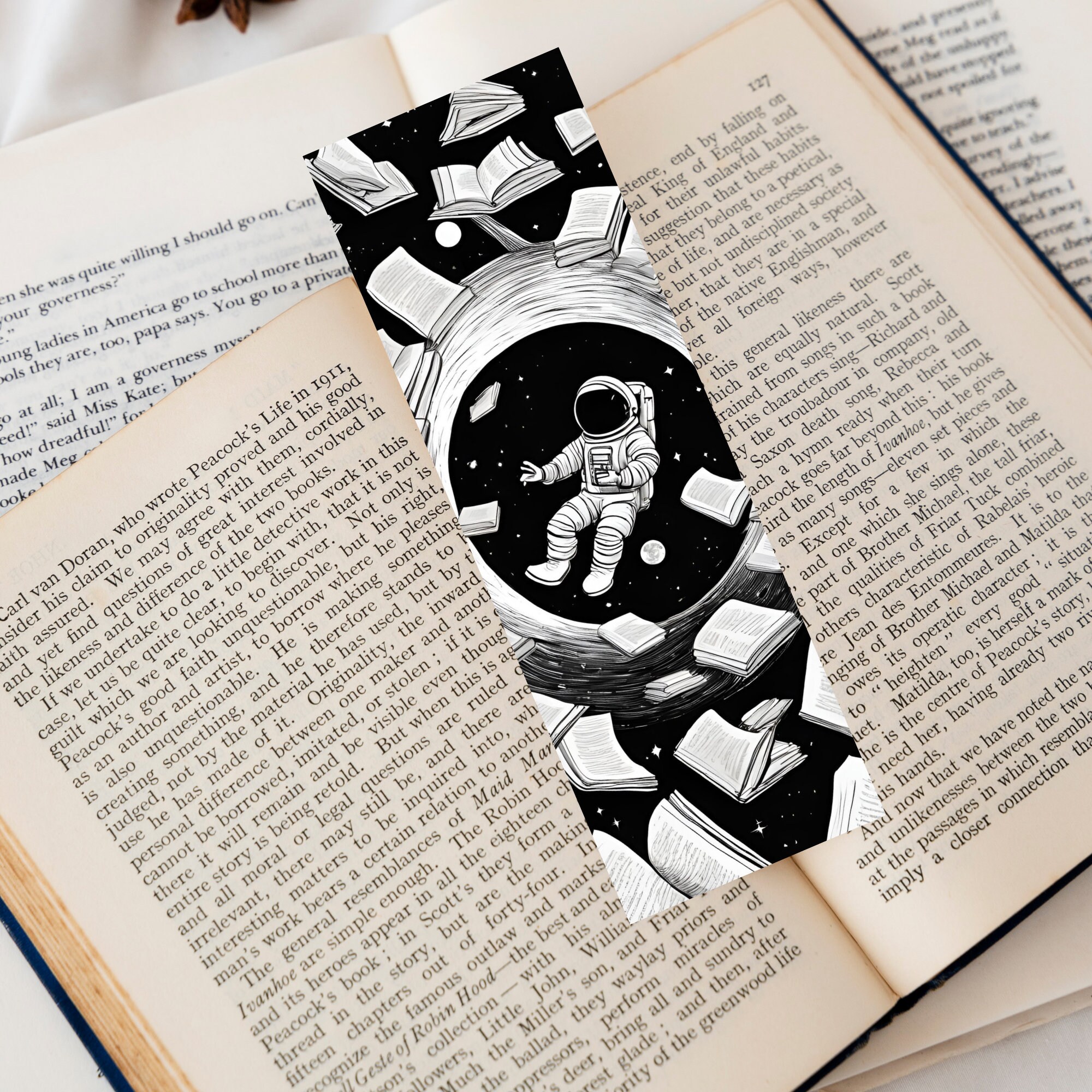 15 Printable Astronaut and Books Bookmark, Bookmark Set About Space ...
