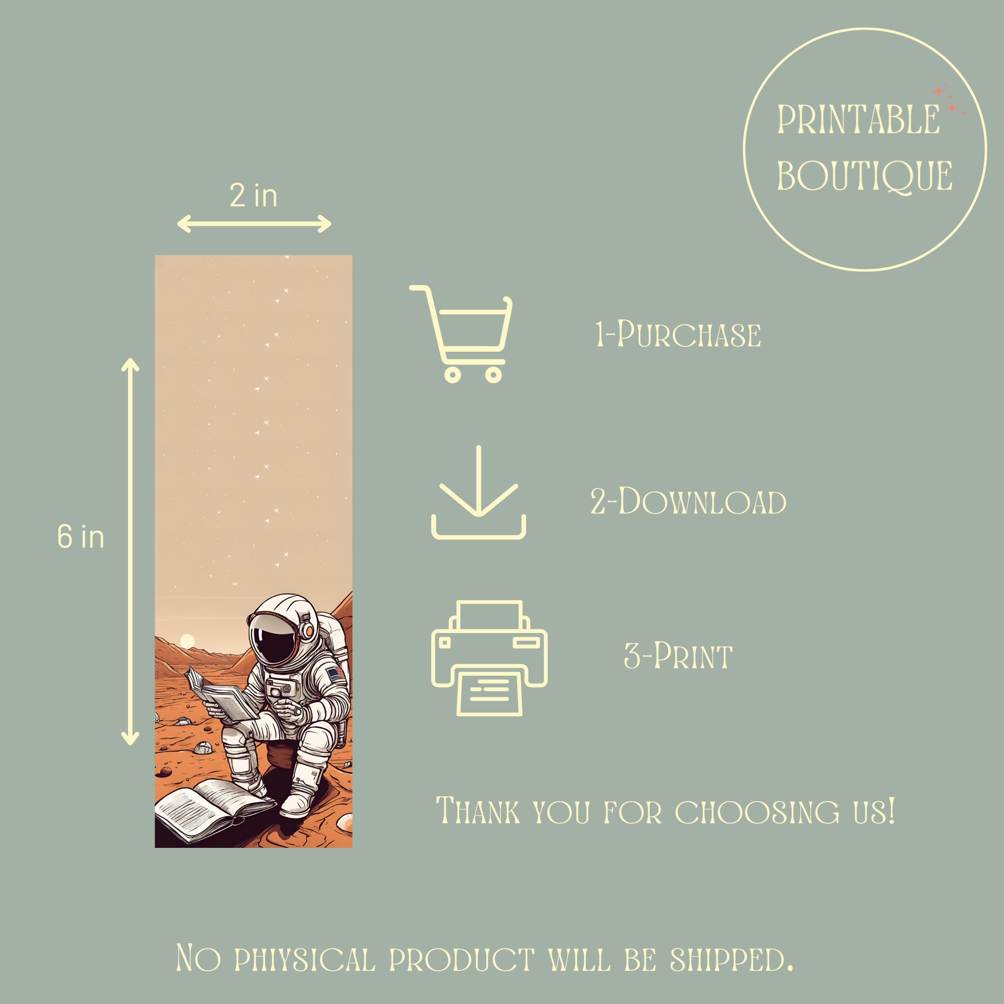 15 Printable Astronaut and Books Bookmark, Bookmark Set About Space ...