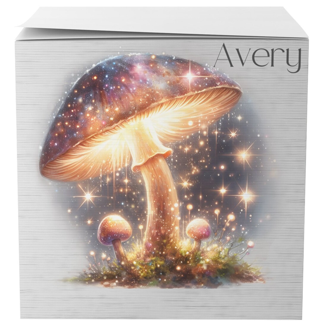 Custom Mushroom Post It Note for Coworker Notepad Present Office ...