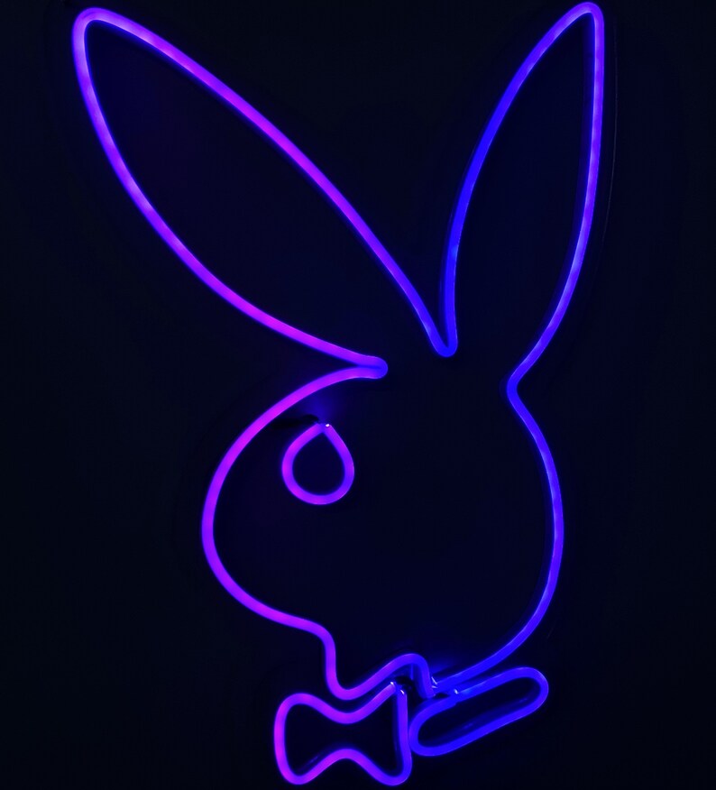 Playboy Neon Sign RGB Led Playboy Neon Led Wall Sign Wall Decor Home ...