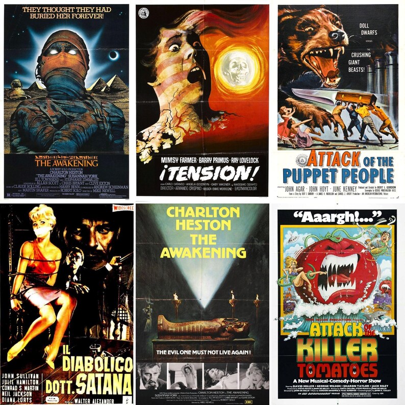 6000+ Vintage Horror & Cult Movie Posters | Printable Retro Film Art ...